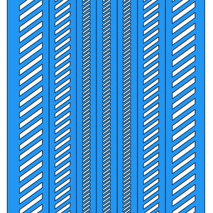 Hazard Stripes Wargaming Airbrush/painting Stencil - Etsy