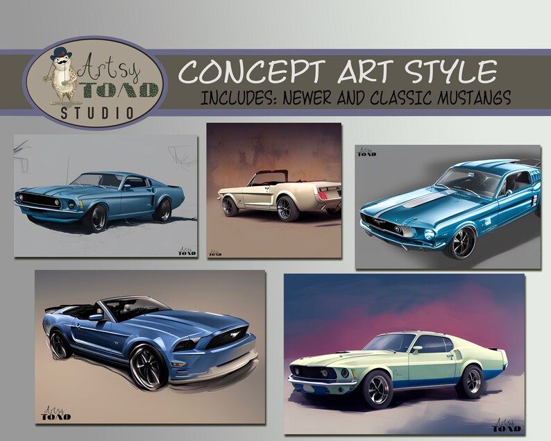 Huge Ford Mustang Bundle - Art Download - Etsy