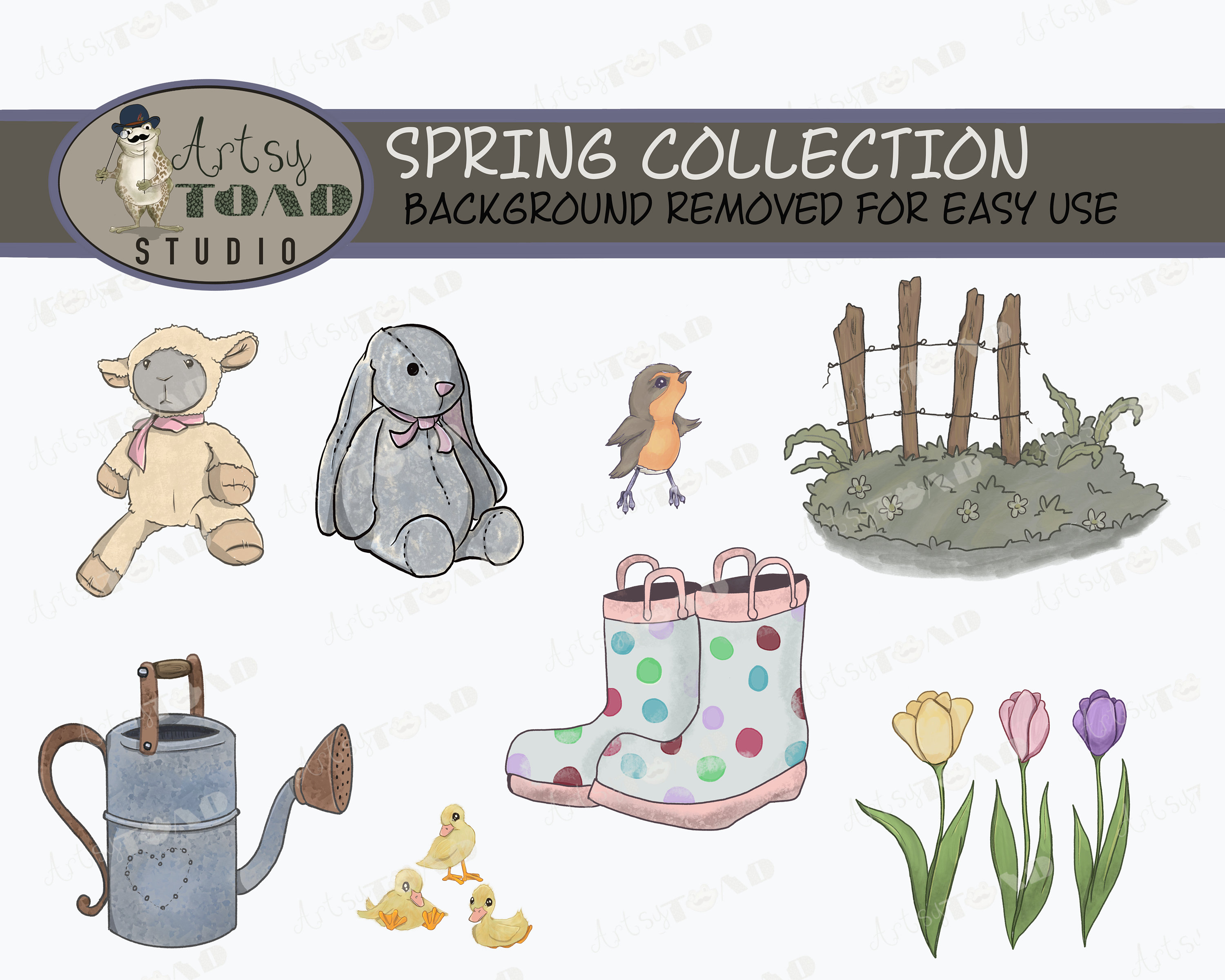 Ultimate Spring Collection Clipart Set - 300DPI - Etsy