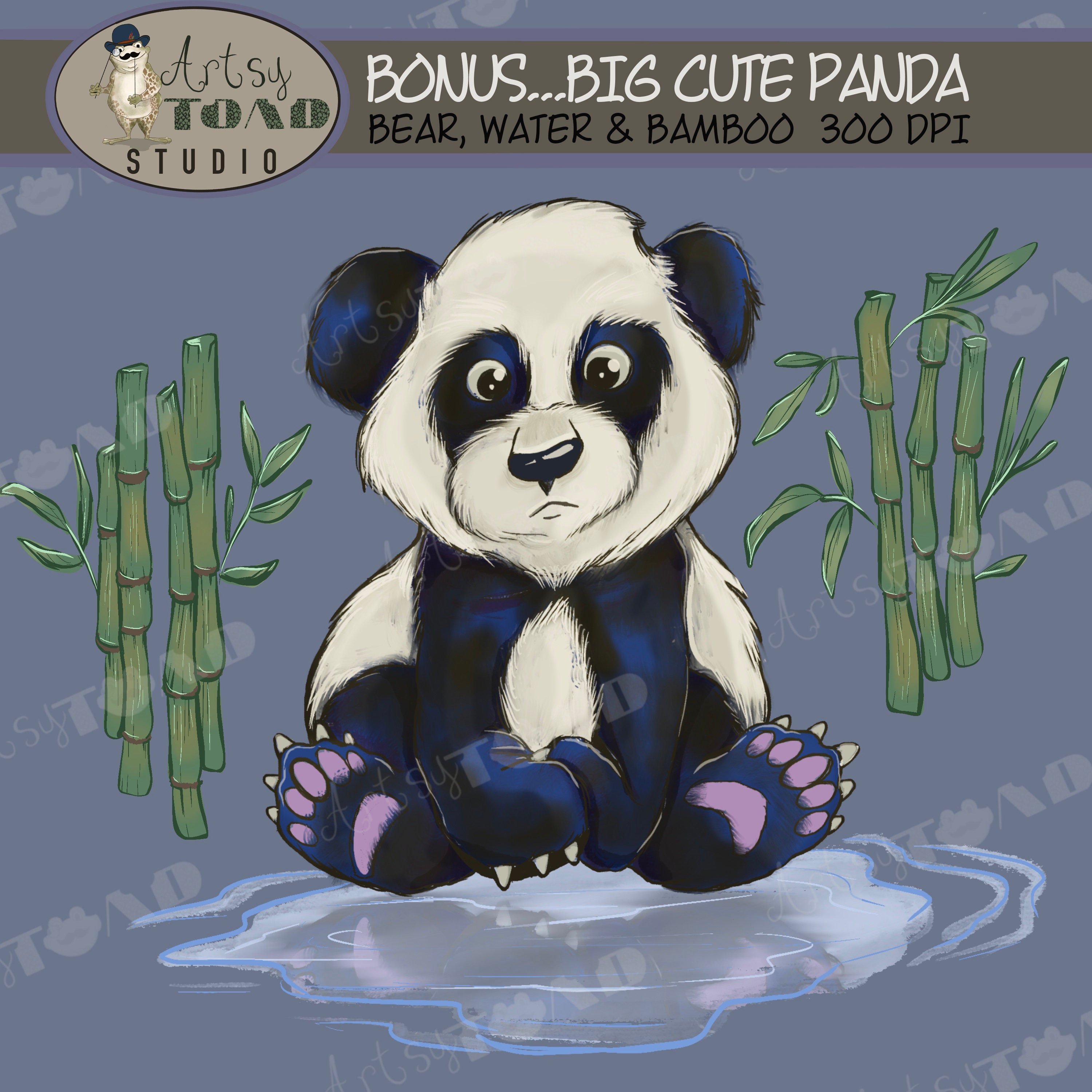 Cute Panda Bear Clipart Set - Etsy