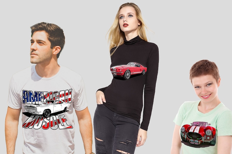 Ford Muscle Car Collection - 10 High Quality Car Graphics - Etsy