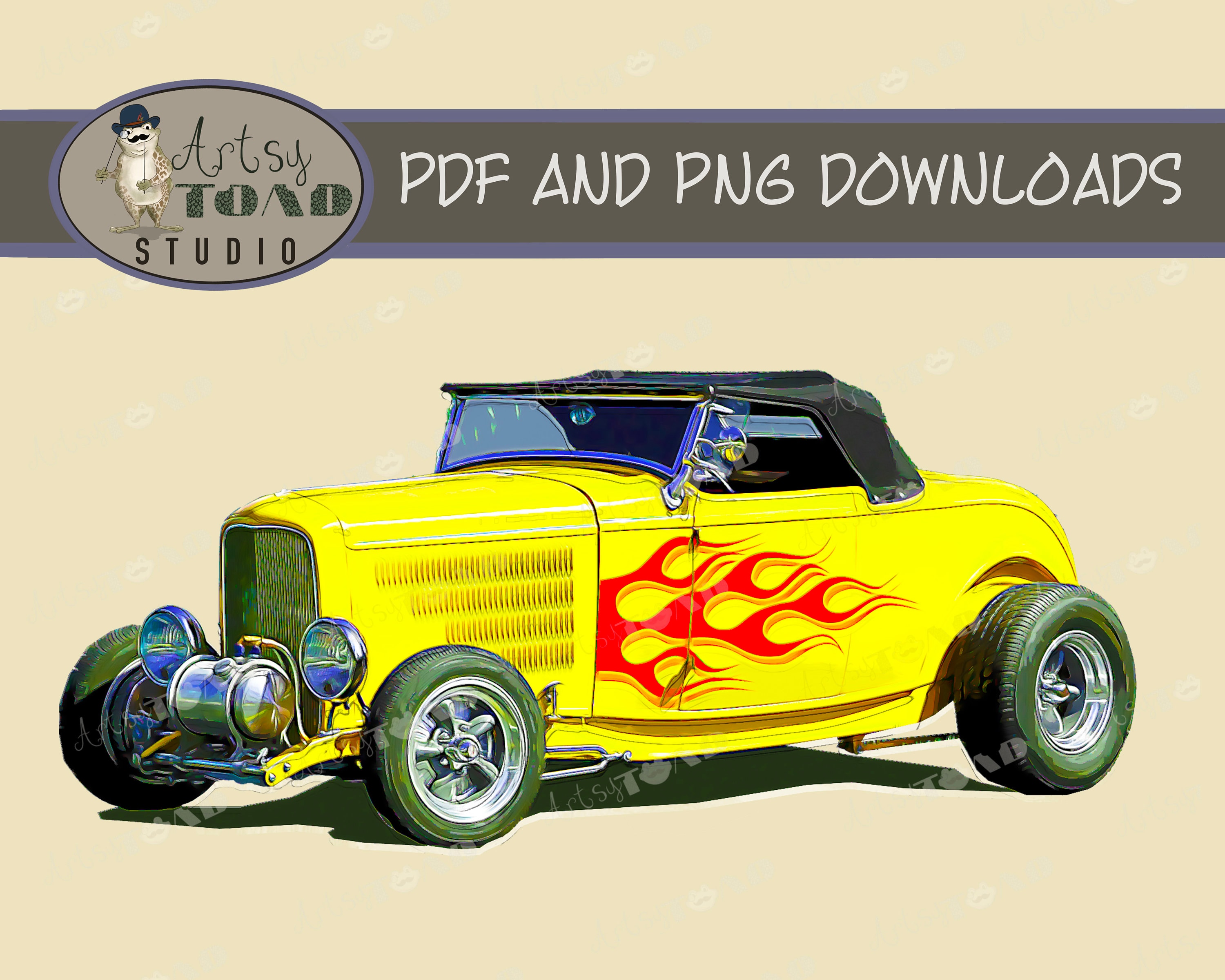 Hot Rod Downloads Collection - 4 High Quality Hot Rod Graphics - Etsy
