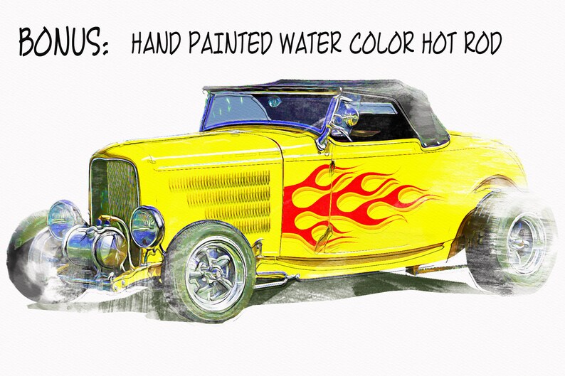 Hot Rod Downloads Collection - 4 High Quality Hot Rod Graphics - Etsy