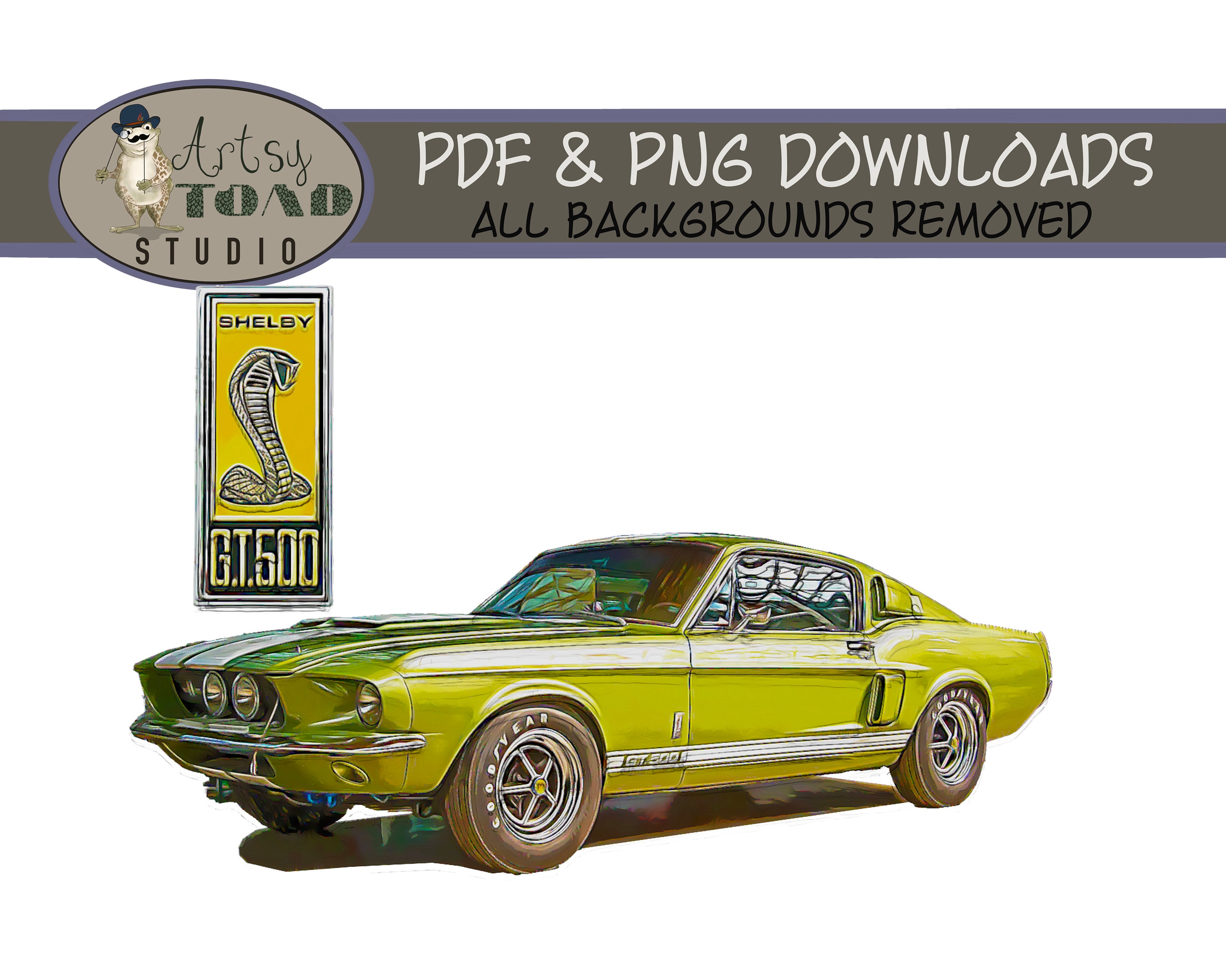 Ford Muscle Car Collection - 10 High Quality Car Graphics - Etsy