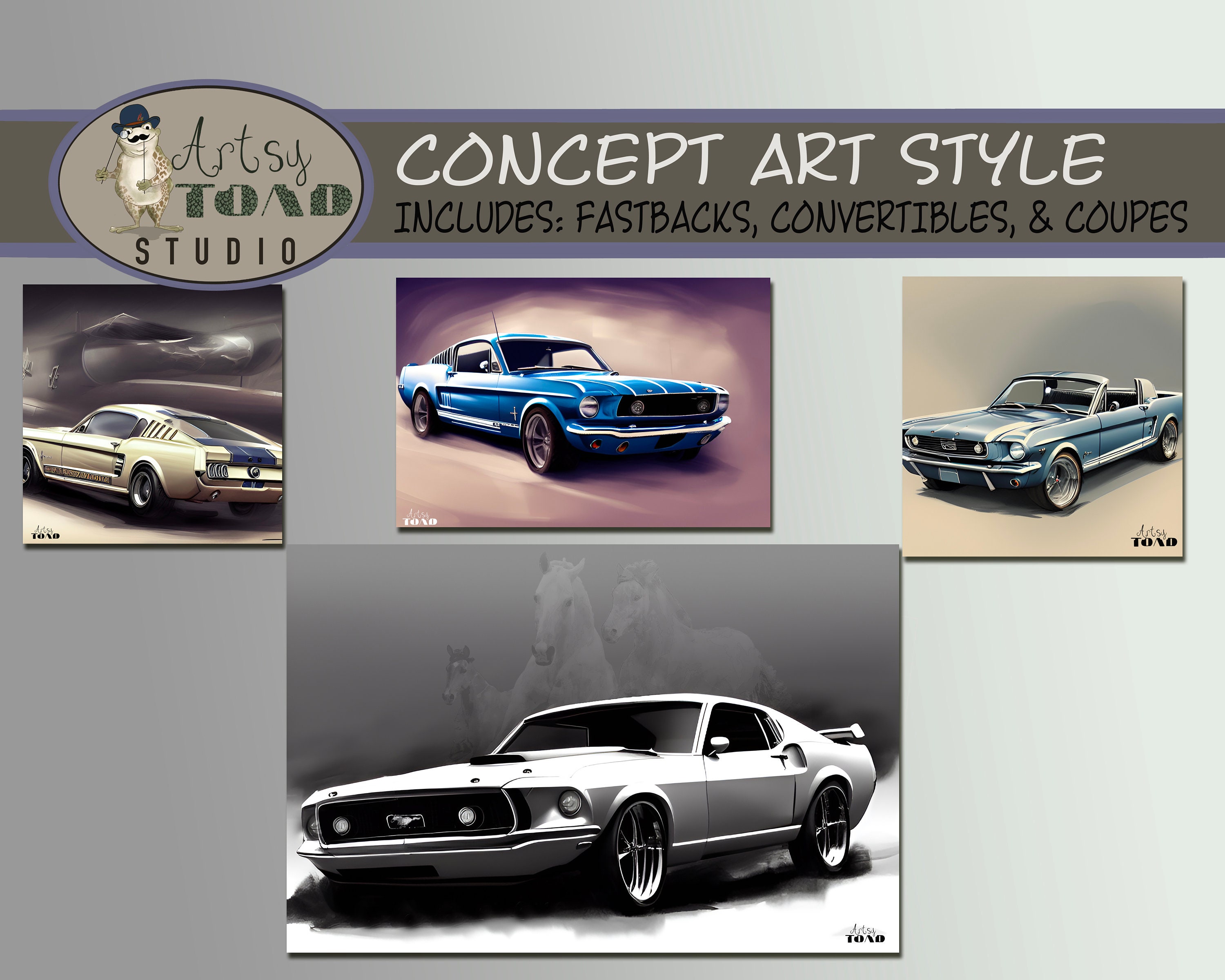 Huge Ford Mustang Bundle - Art Download - Etsy