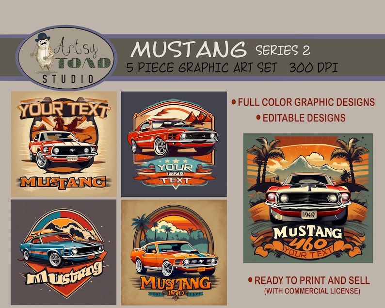 Ford Mustang Graphics - 5 High Quality Car Graphics - Series 2 ...