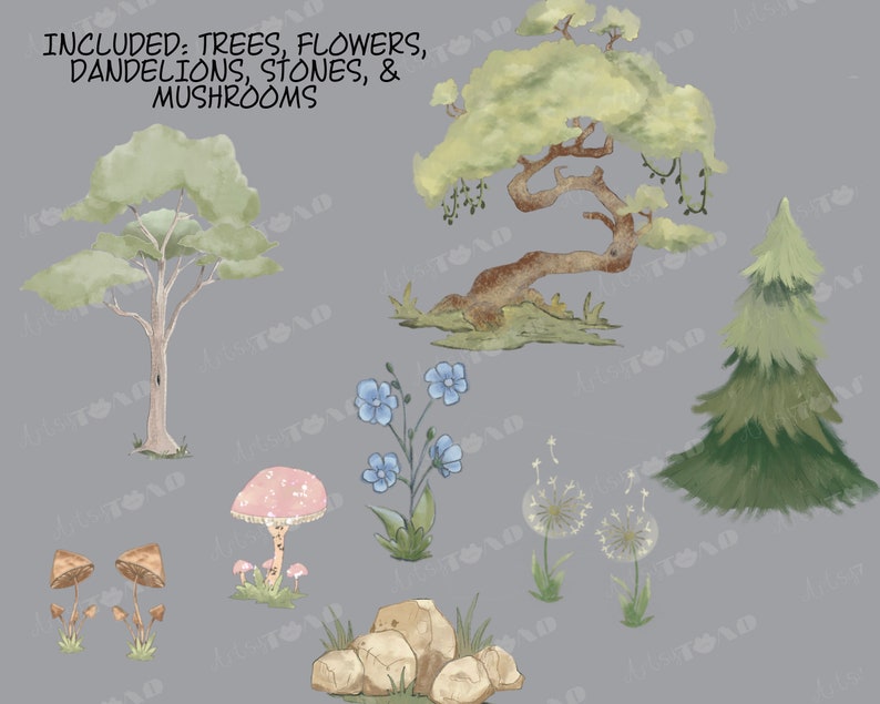 Woodland Animals Clip Art Set Deer, Bunny, Bear - Etsy