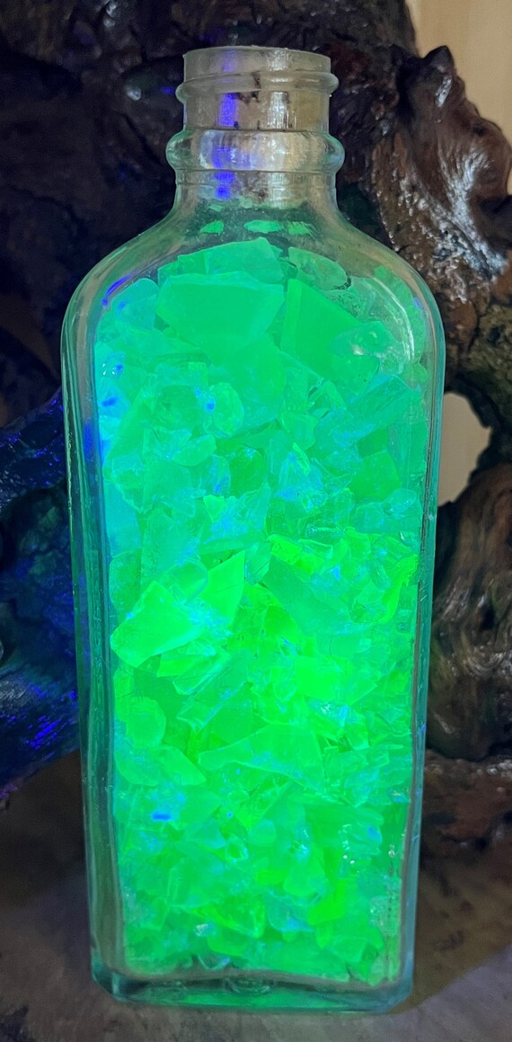 Vintage Embossed Castoria Medicine Uranium Filled Bottle Tall - Etsy