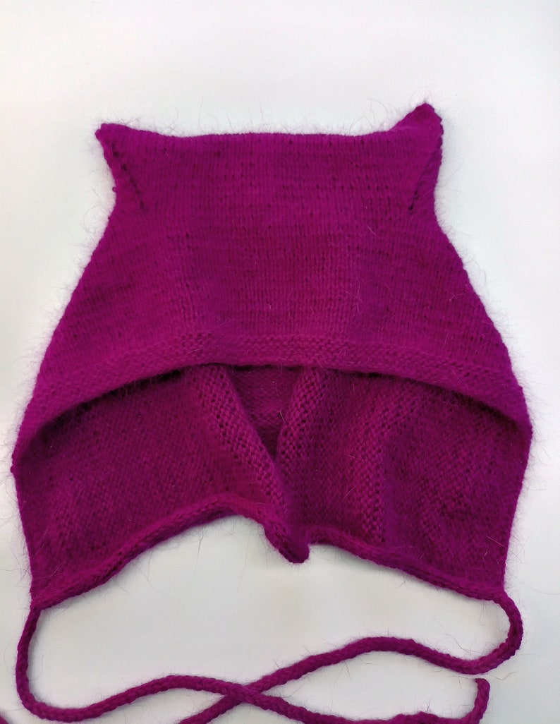 Cute Kitty Bonnet for Women Handmade Cat Ear Beanie Knitted - Etsy