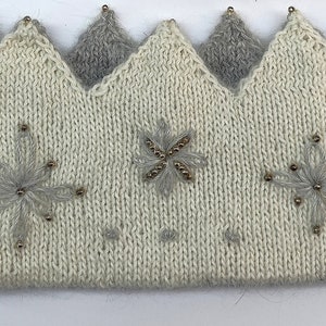 Hand Knit Crown for Kids and Toddlers -double-sided Royal Headband ...