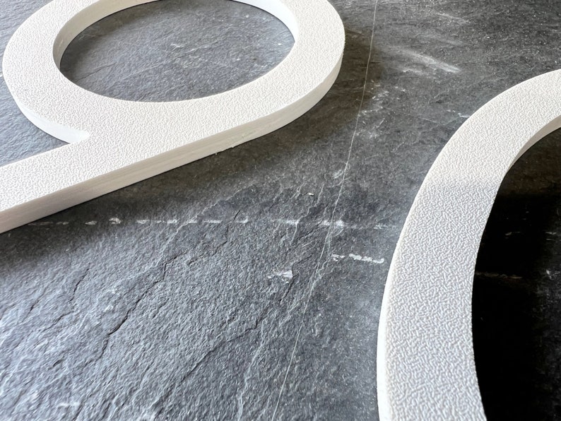 Clean Modern House Numbers / White House Number / Outside - Etsy