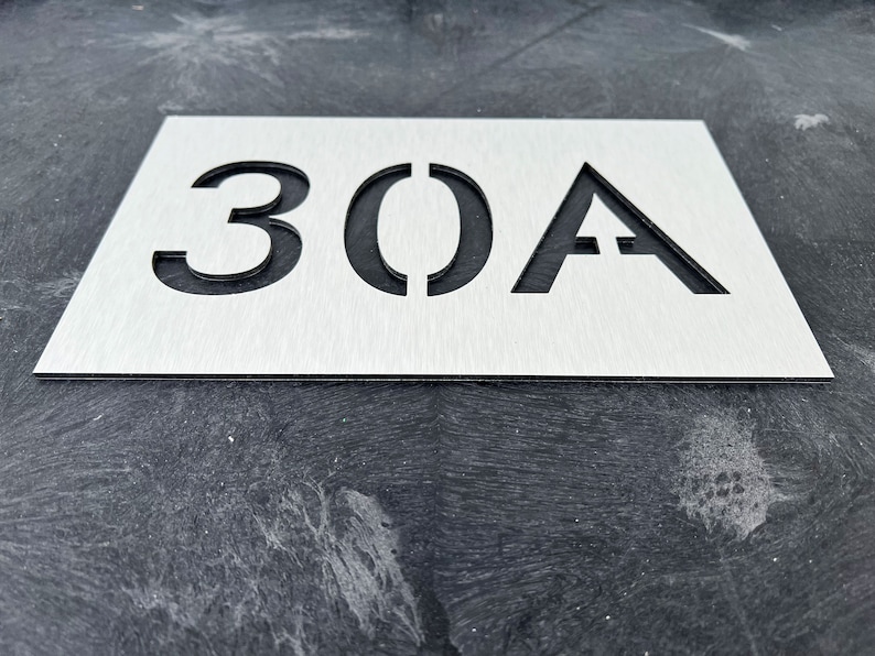 Apartment Number Signs / Condo Adddress Plaque / Metal Address Sign ...