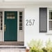 Thin House Numbers / Narrow Modern House Number / Modern Black House ...