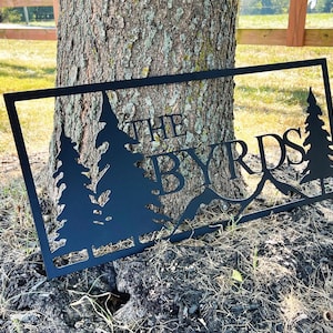 Custom Name Metal Sign / Metal Business Sign / Personalized Metal Sign ...