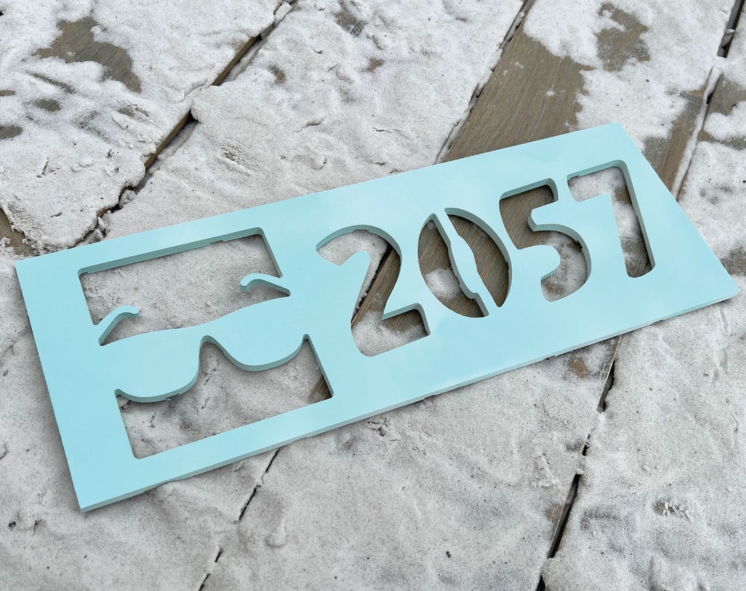 Coastal White PVC House Number Sign: Beach House Decor - Etsy