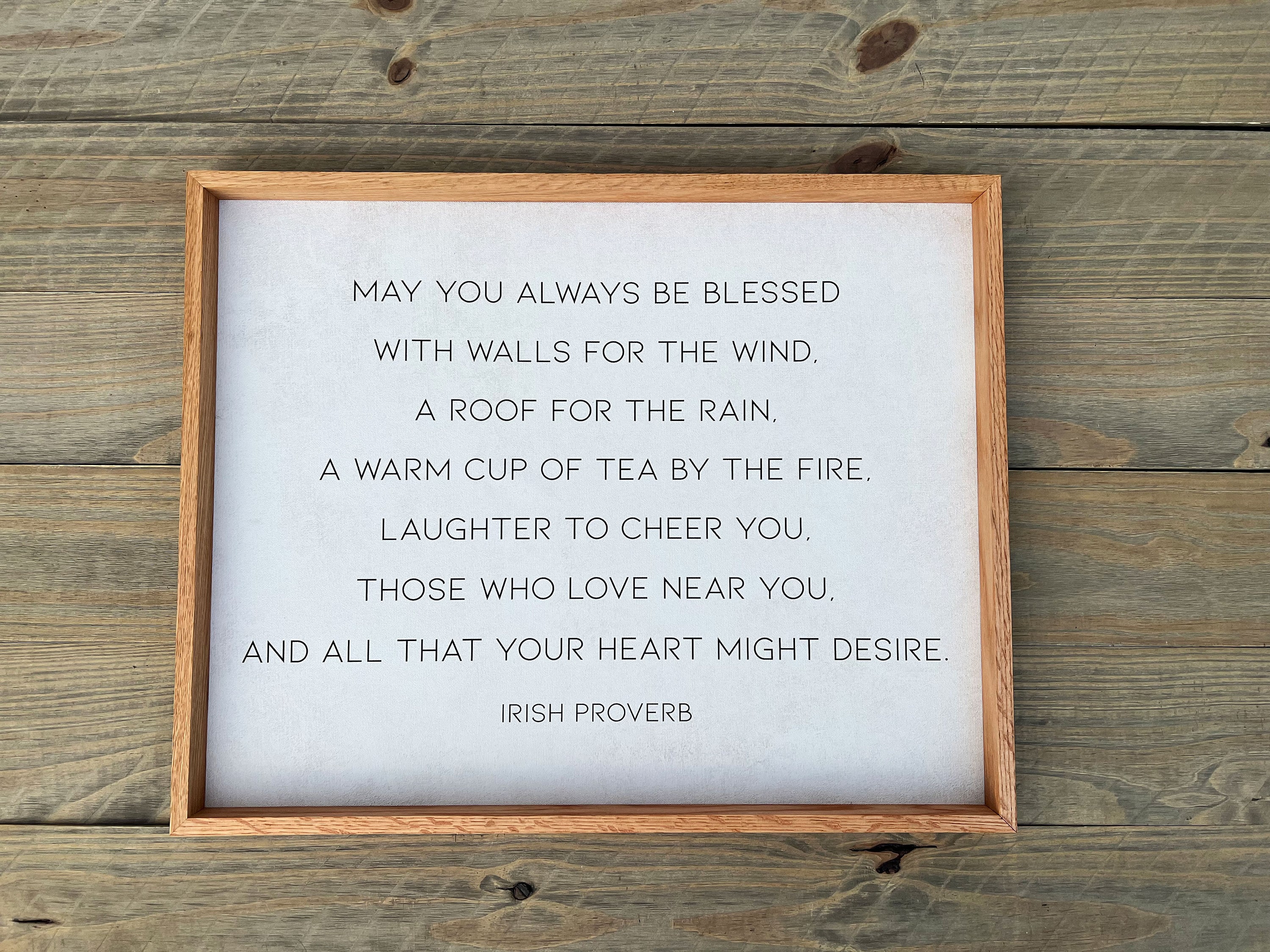 Custom Quote Framed / Custom Poem Framed / Custom Sign for Home ...
