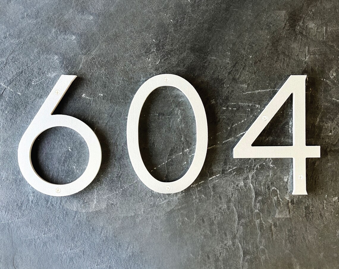 Clean Modern House Numbers / White House Number / Outside - Etsy