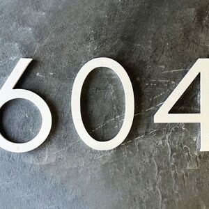 Clean Modern House Numbers / White House Number / Outside Address Sign ...
