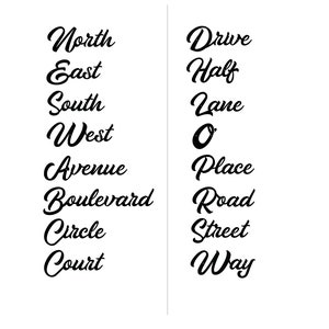 Metal Cursive Numbers / Metal House Number / Thick Cursive Number / 12 ...