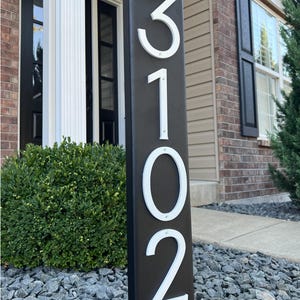 Metal Address Sign for House / Modern Metal Address Plaque / Metal ...