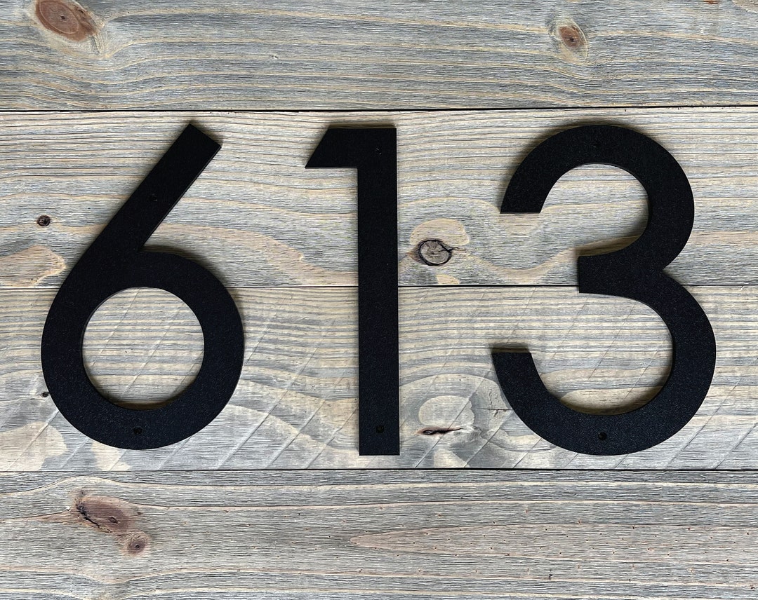 12 Inch Modern House Numbers / Address Sign / Address Plaque / Address ...