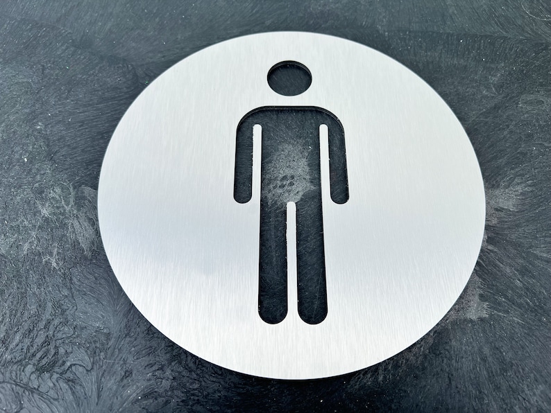 Modern Restroom Sign / Custom Restroom Signage / Restaurant Sign ...