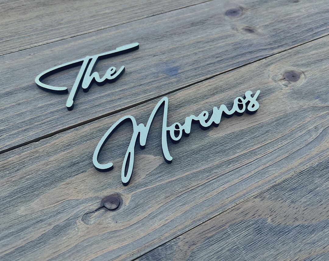 Custom Cursive Text / Metal Name Sign / Wedding Backdrop Sign / Custom ...
