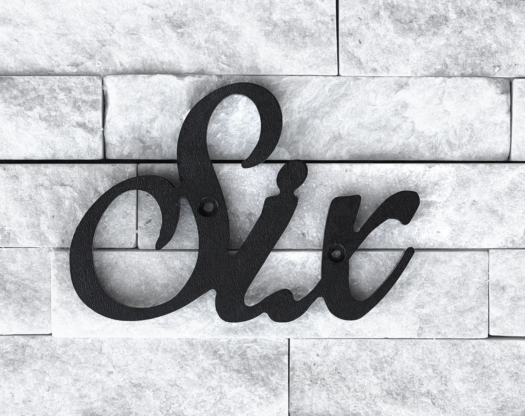 Colonial Script House Number / Extra Large Cursive Number / | Etsy