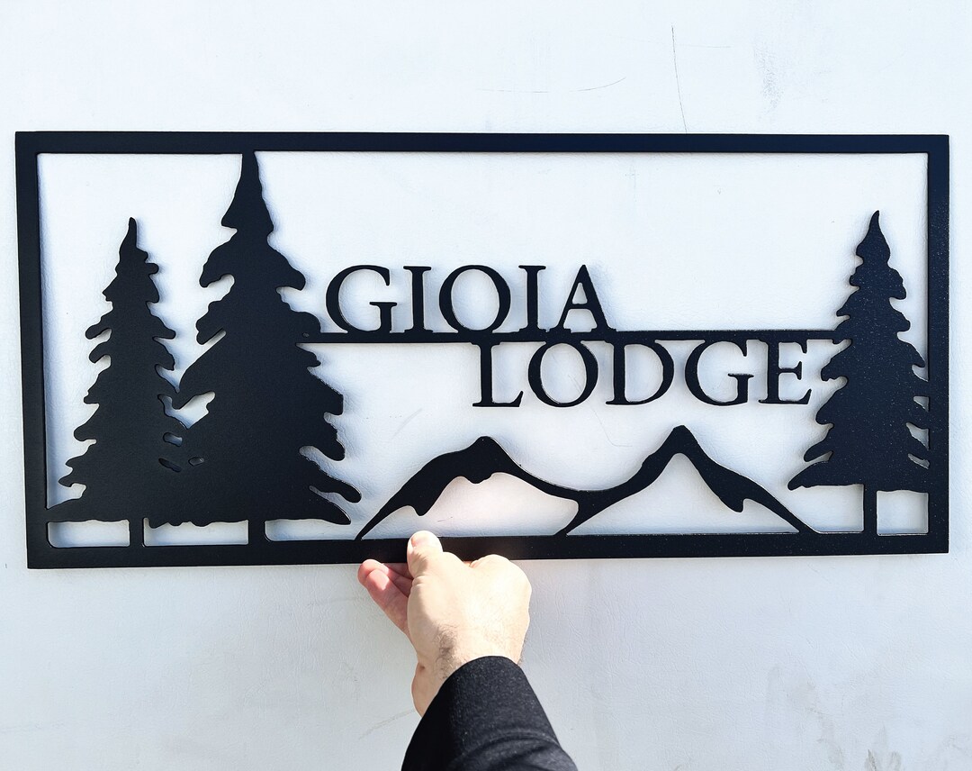 Custom Name Metal Sign / Metal Business Sign / Personalized Metal Sign ...