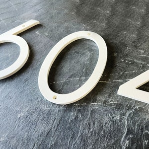 Clean Modern House Numbers / White House Number / Outside Address Sign ...