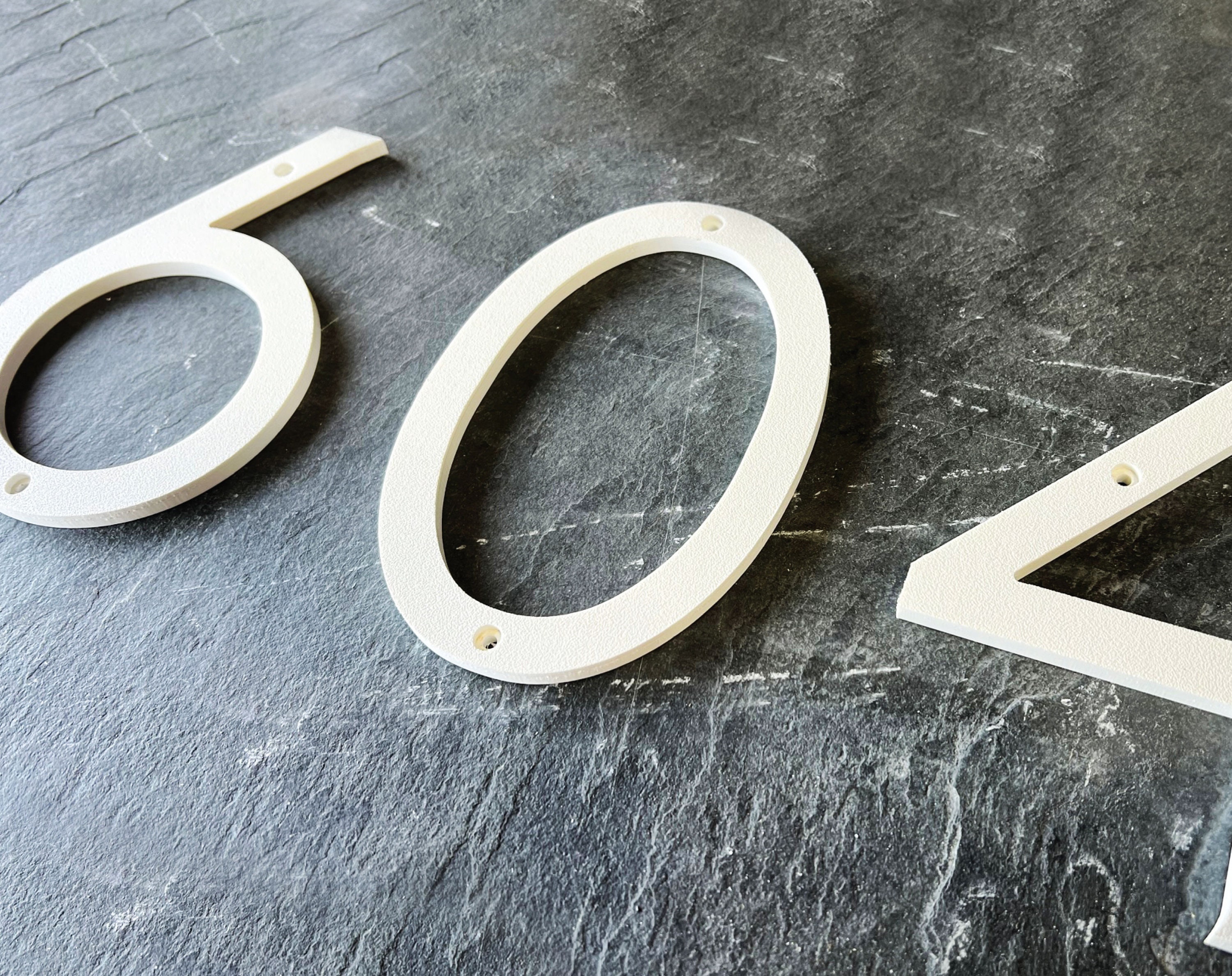 Clean Modern House Numbers / White House Number / Outside - Etsy