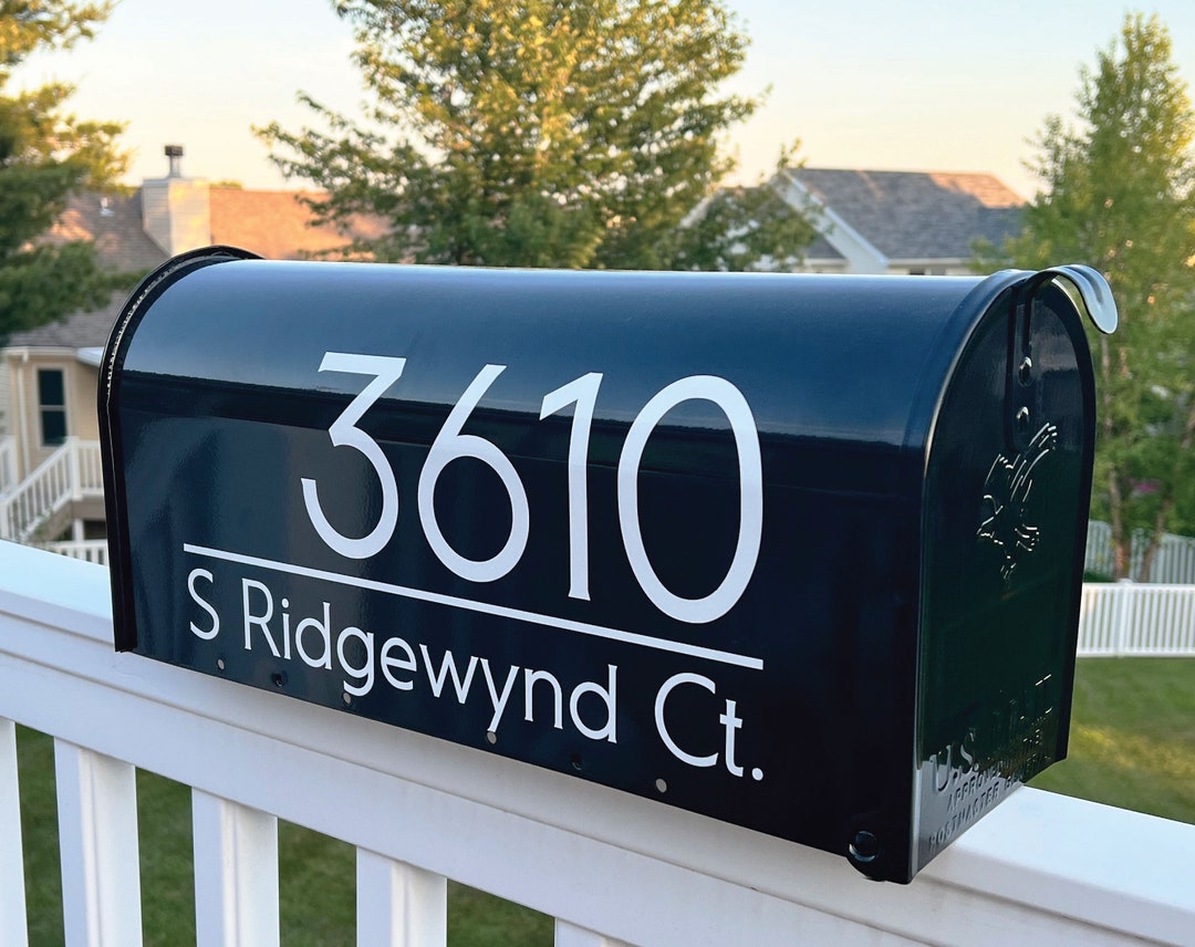 Mailbox Address Numbers / Vinyl Mailbox Numbers / House Numbers ...