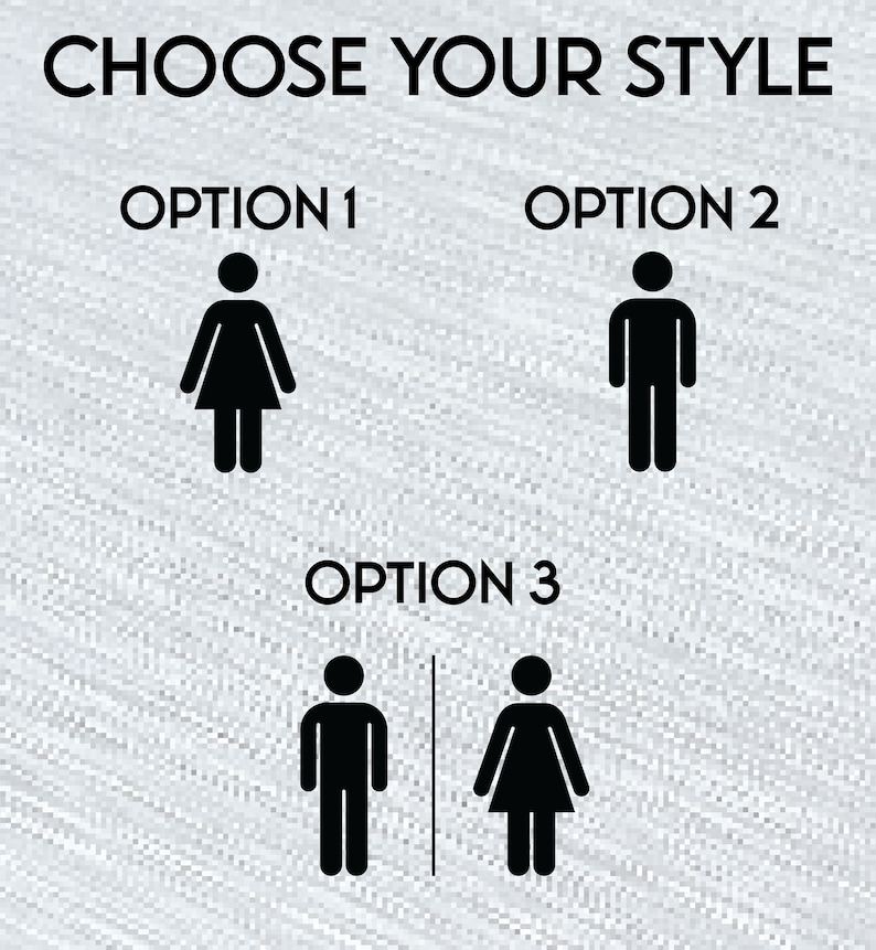 Modern Restroom Sign / Custom Restroom Signage / Restaurant Sign ...