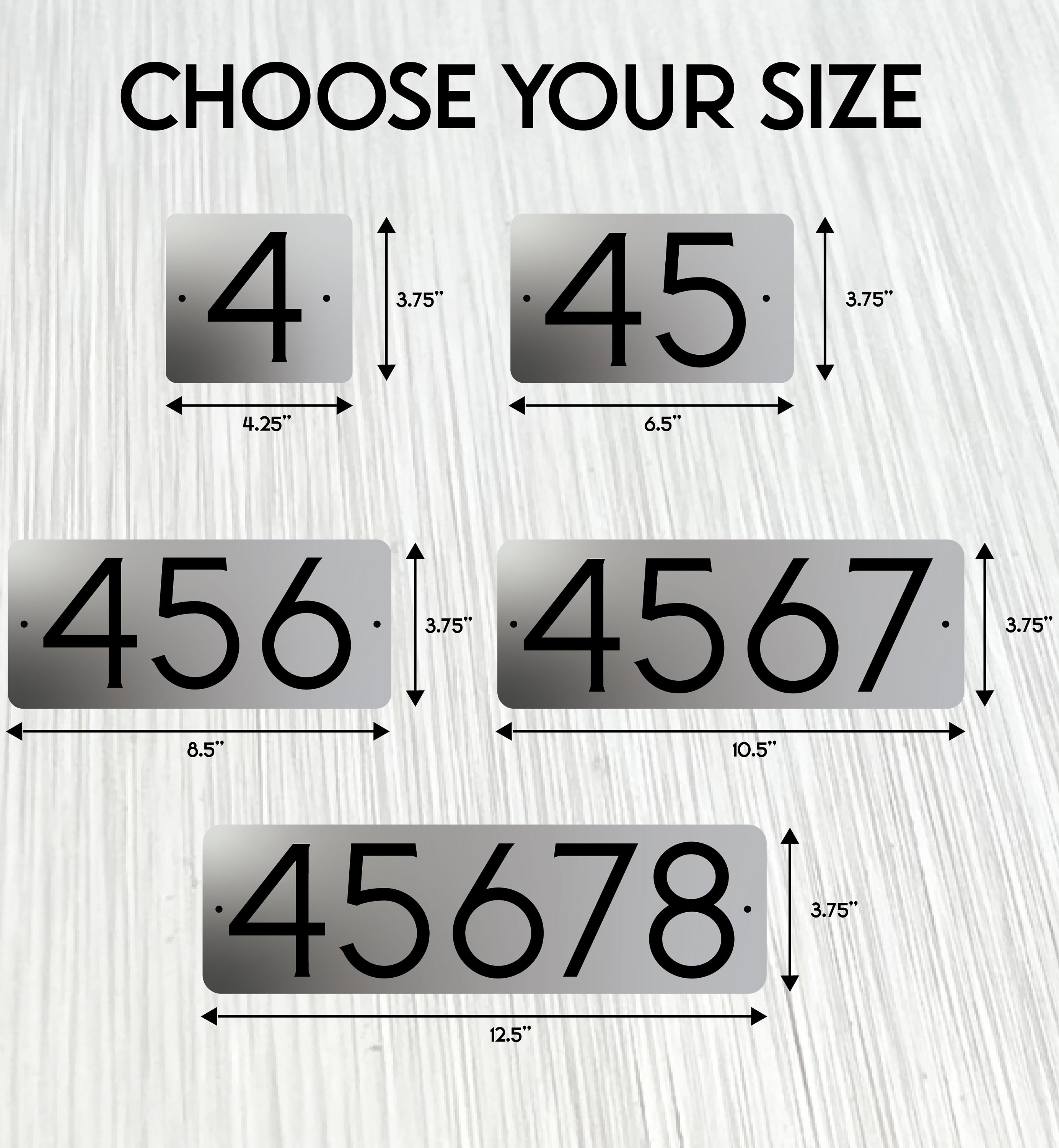 Apartment Number Plaques / Condo Address Signs / Apartment Numbers ...
