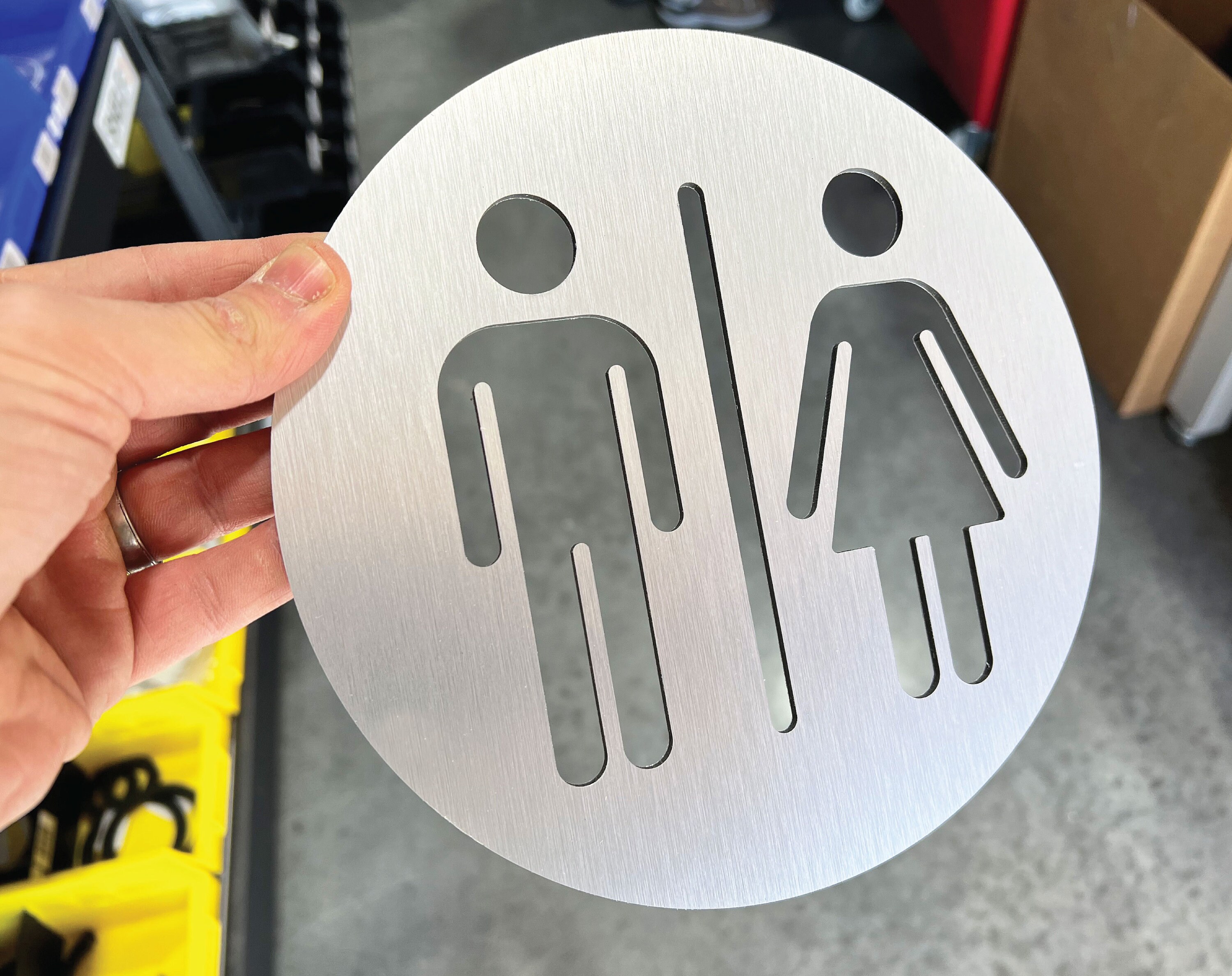 Unisex Restroom Sign / Custom Restroom Signage / Bi Gender - Etsy