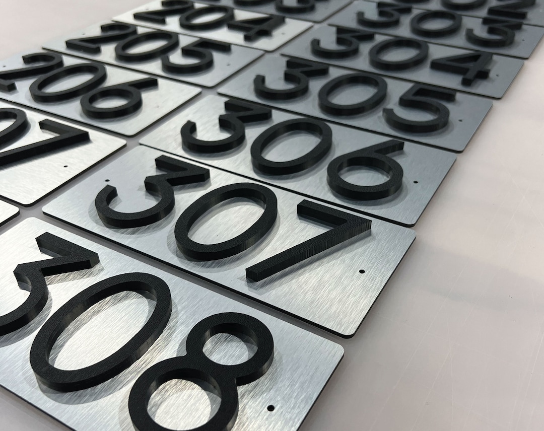 Apartment Number Plaques / Condo Address Signs / Apartment Numbers ...
