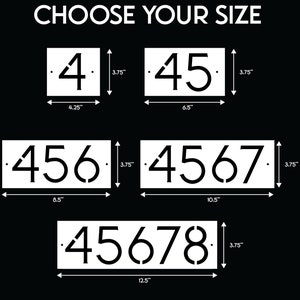 White House Number Sign / Apartment Number Sign / Room Number Sign for ...