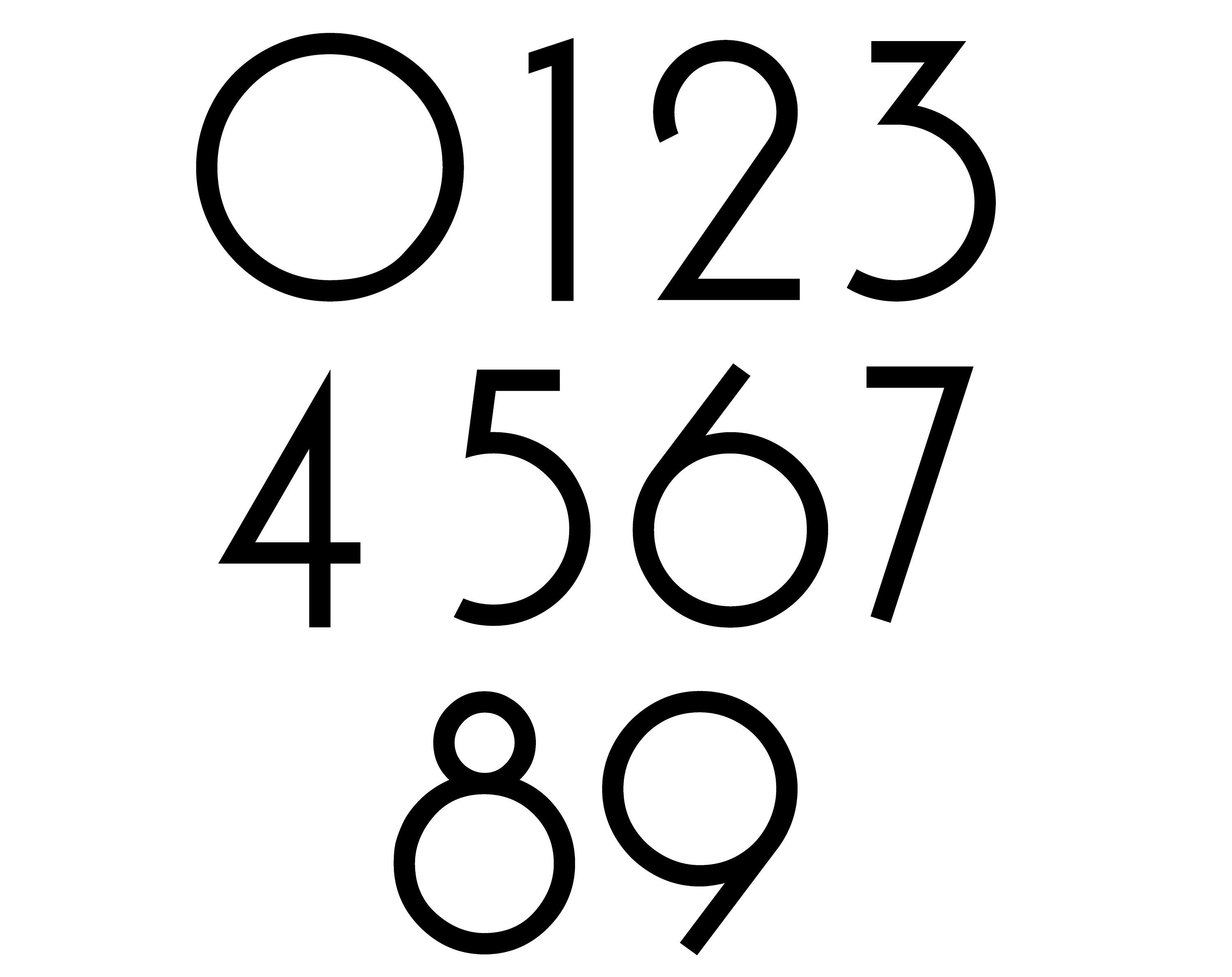 Art Deco House Numbers
