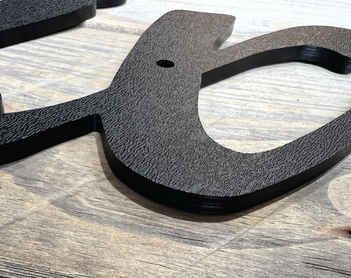 Colonial Script House Number / Large Cursive Number / Thin - Etsy