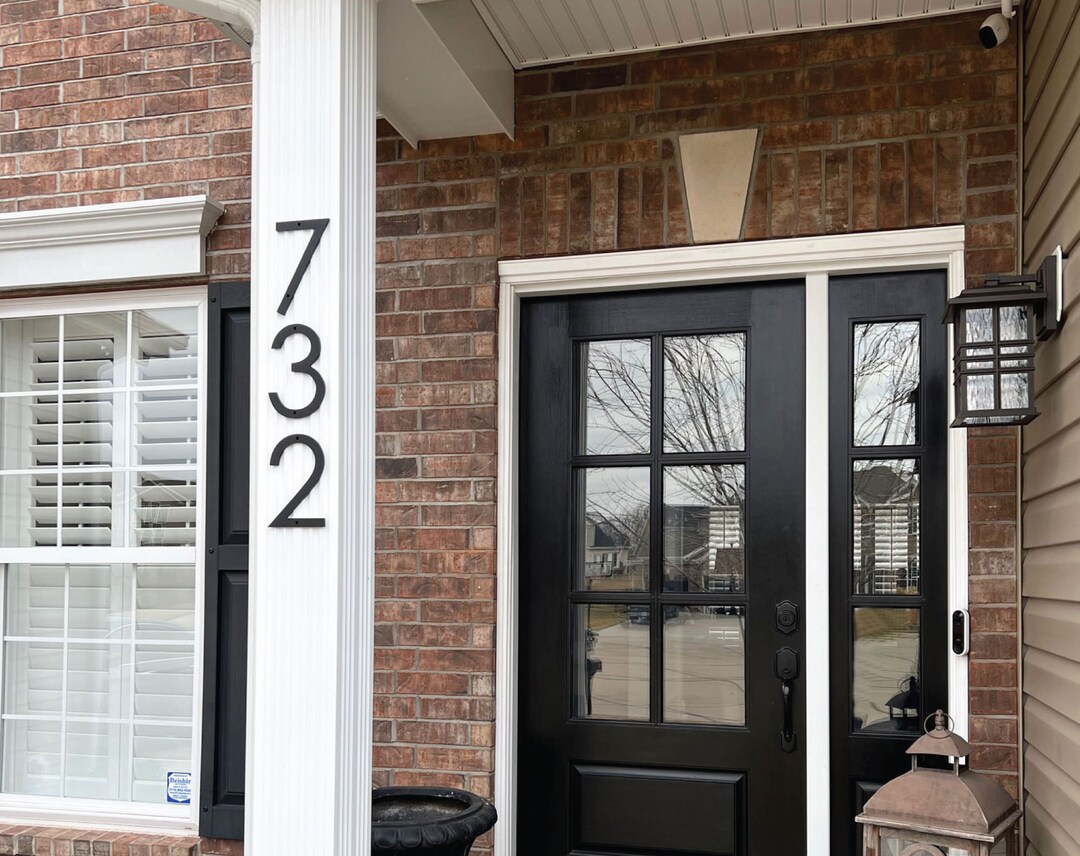Modern House Numbers / Outside Address Sign / Address Plaque / House ...