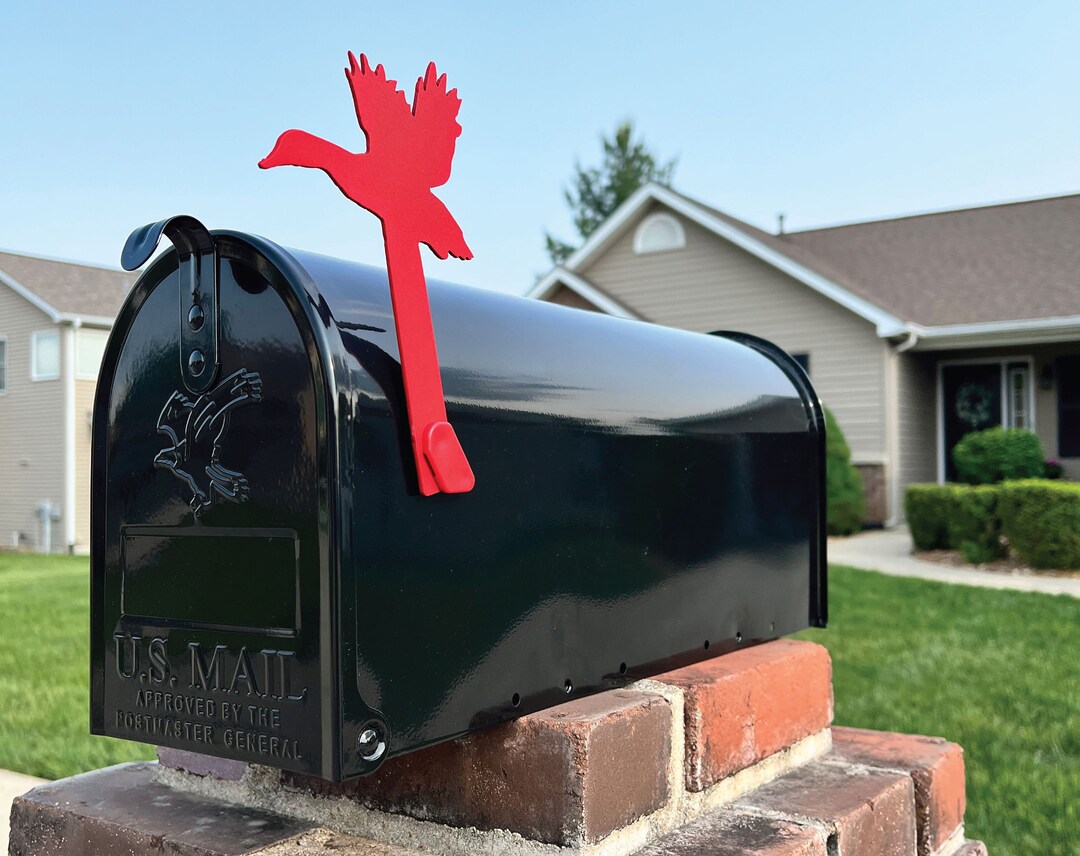 Metal Mailbox Flag / Metal Bird Art / Duck Flag / Mailbox Decor ...