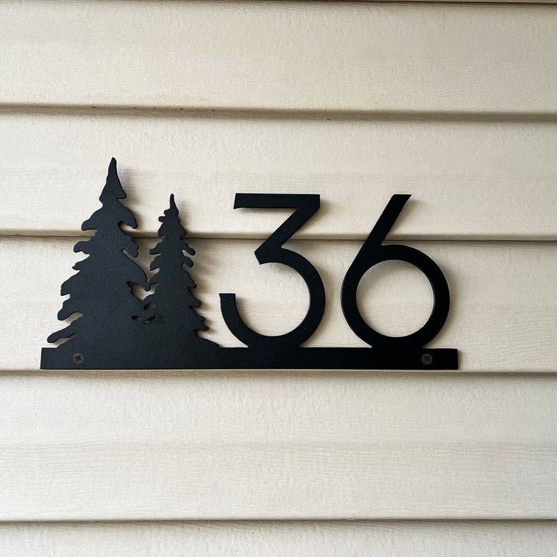 Metal House Number Sign - Etsy