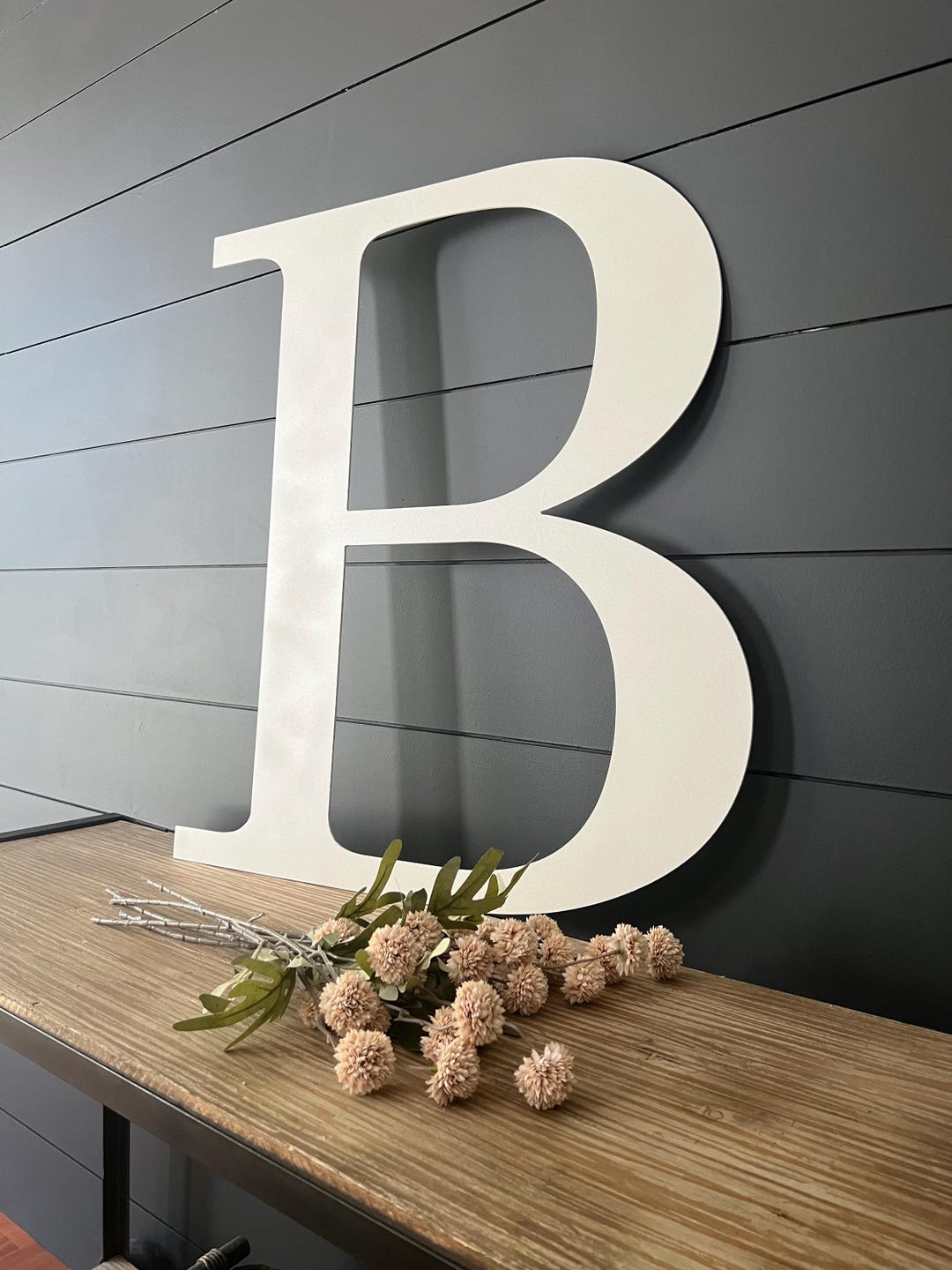 Metal Decor Letter Initials, Metal Monogram Wall Decor, Metal Sign ...