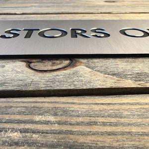 Engraved Office Sign / Custom Metal Sign / Metal Office Sign / Custom ...