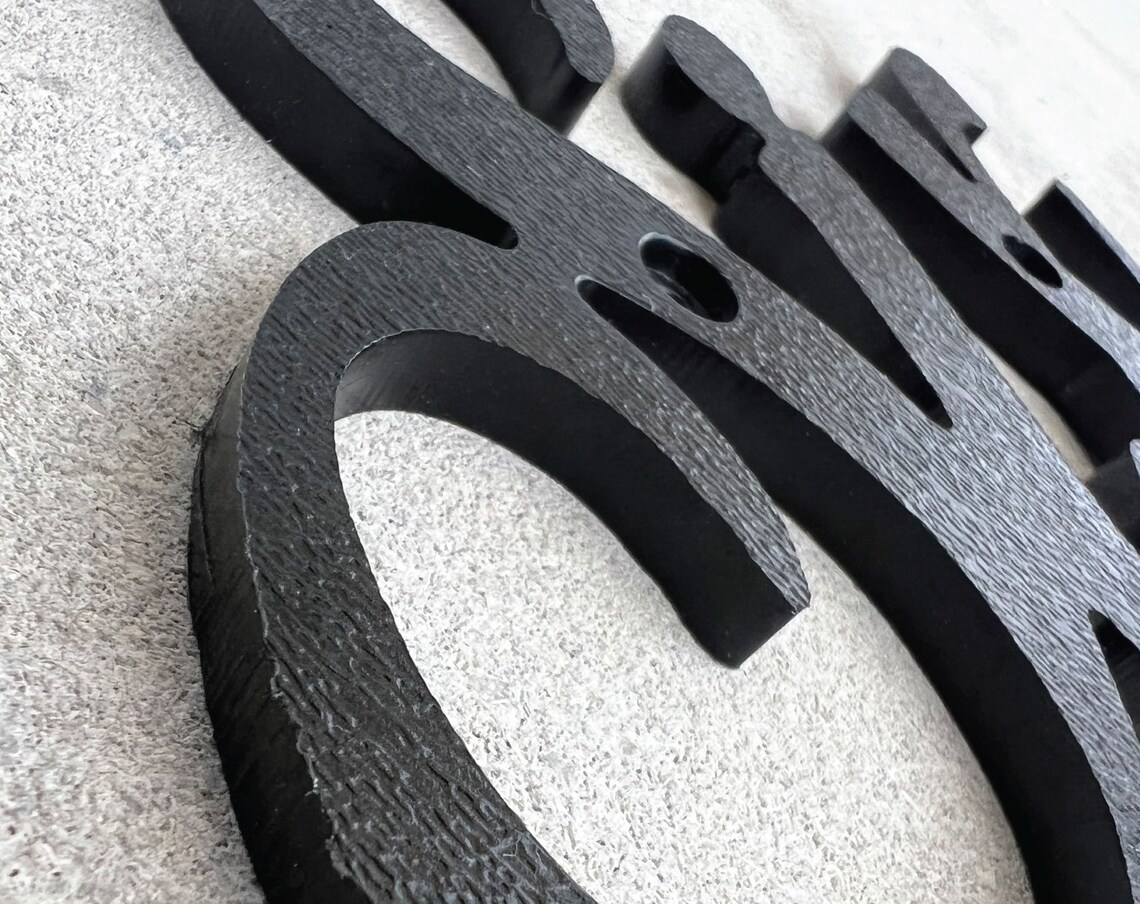 Colonial Script House Number / Extra Large Cursive Number / - Etsy