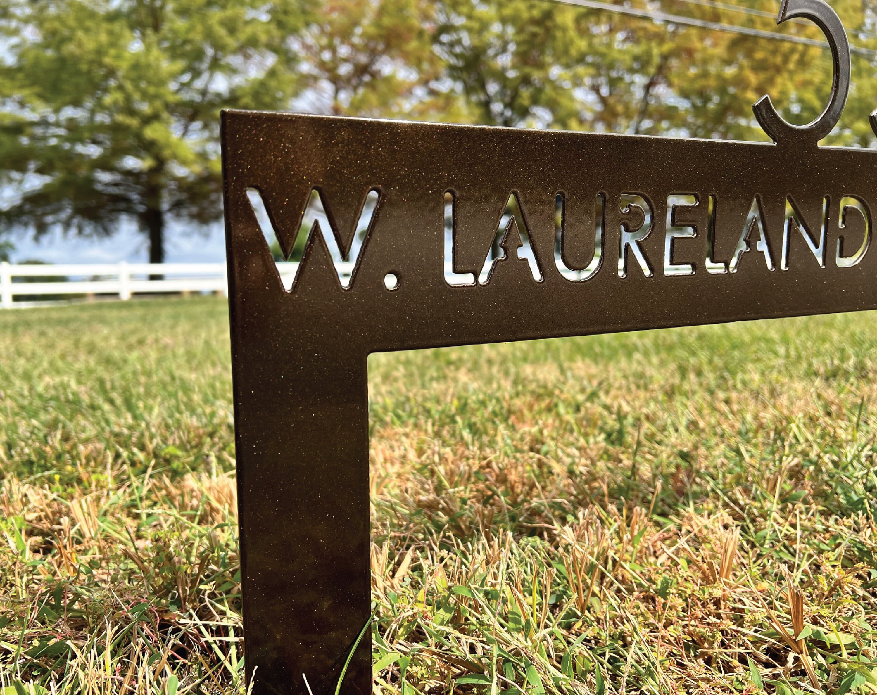 Custom Metal Address Sign – Modern House Numbers Plaque for Yard or ...