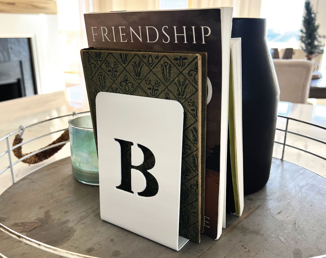 Custom Letter Bookend / Last Name Initial Bookend / Custom Bookend ...