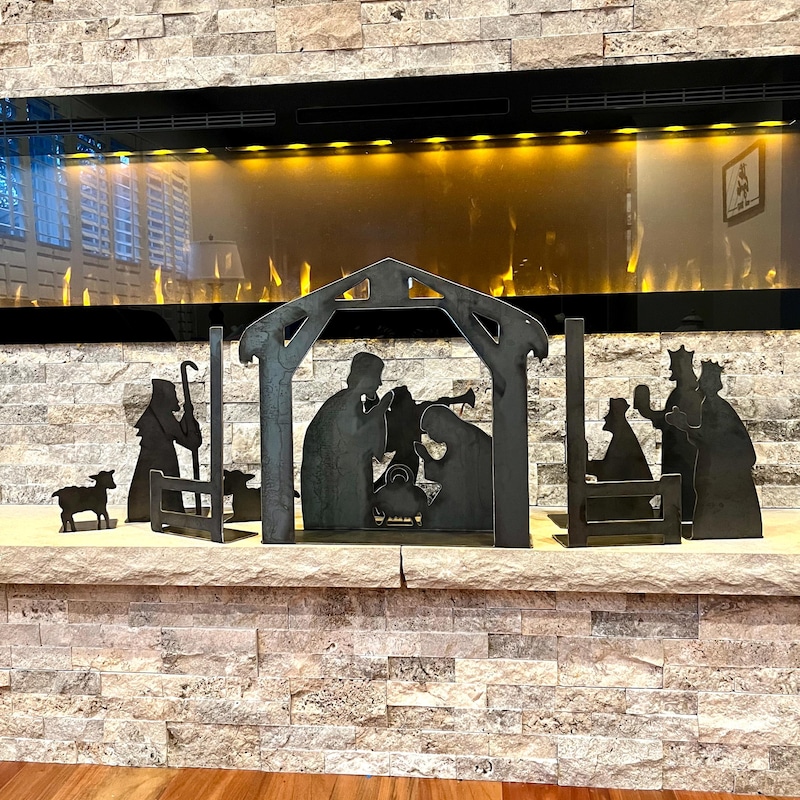 Metal Nativity - Etsy
