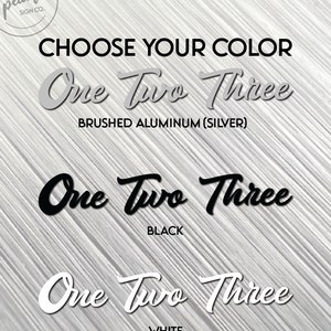 Metal Cursive Numbers / Metal House Number / Thick Cursive Number / 12 ...