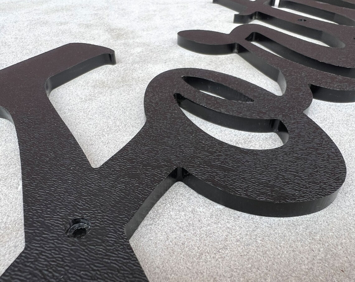 Medium Cursive House Numbers / Retro Style Number / Thick - Etsy